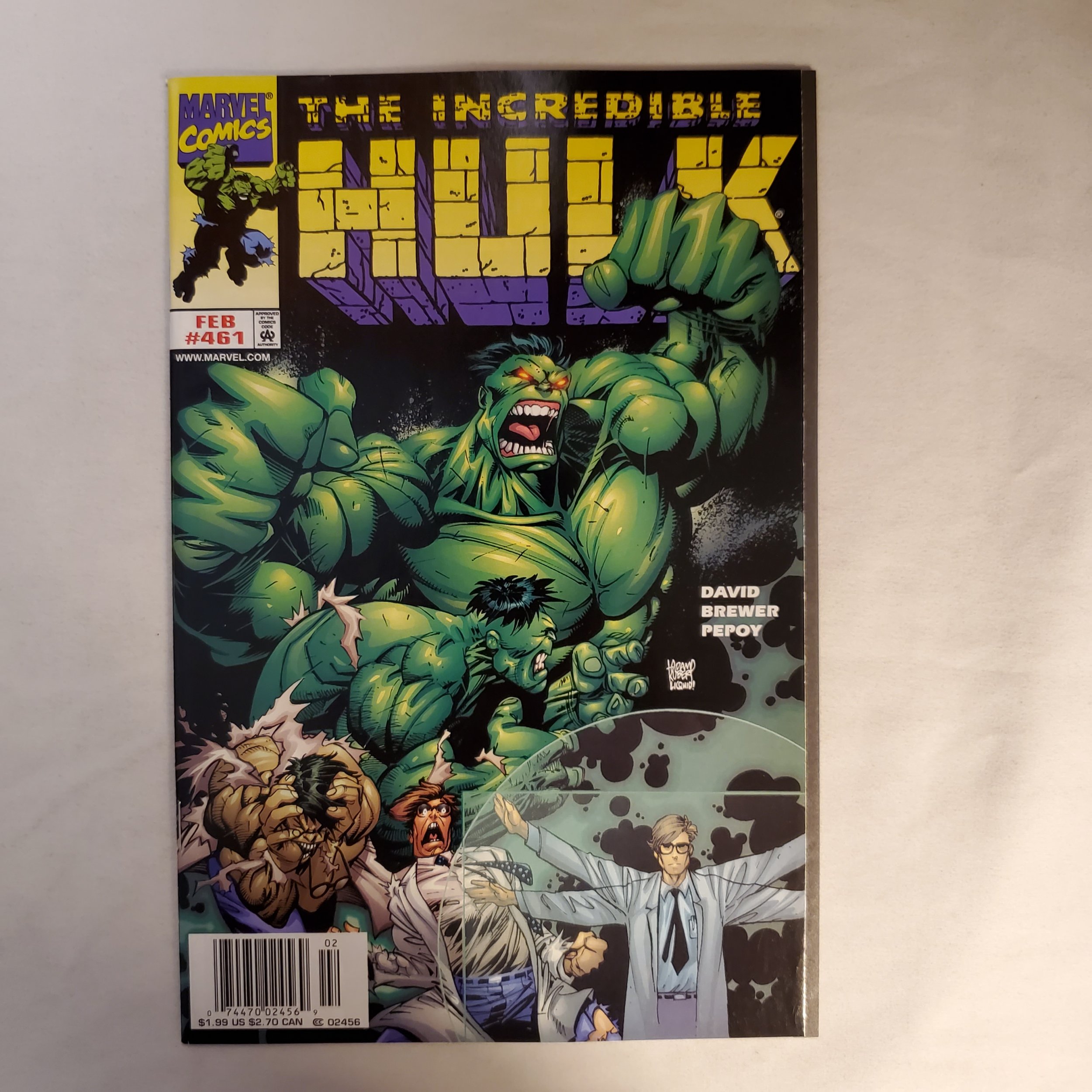 Incredible Hulk 461 Very Fine+ Art by Adam Kubert | Comic Books ...