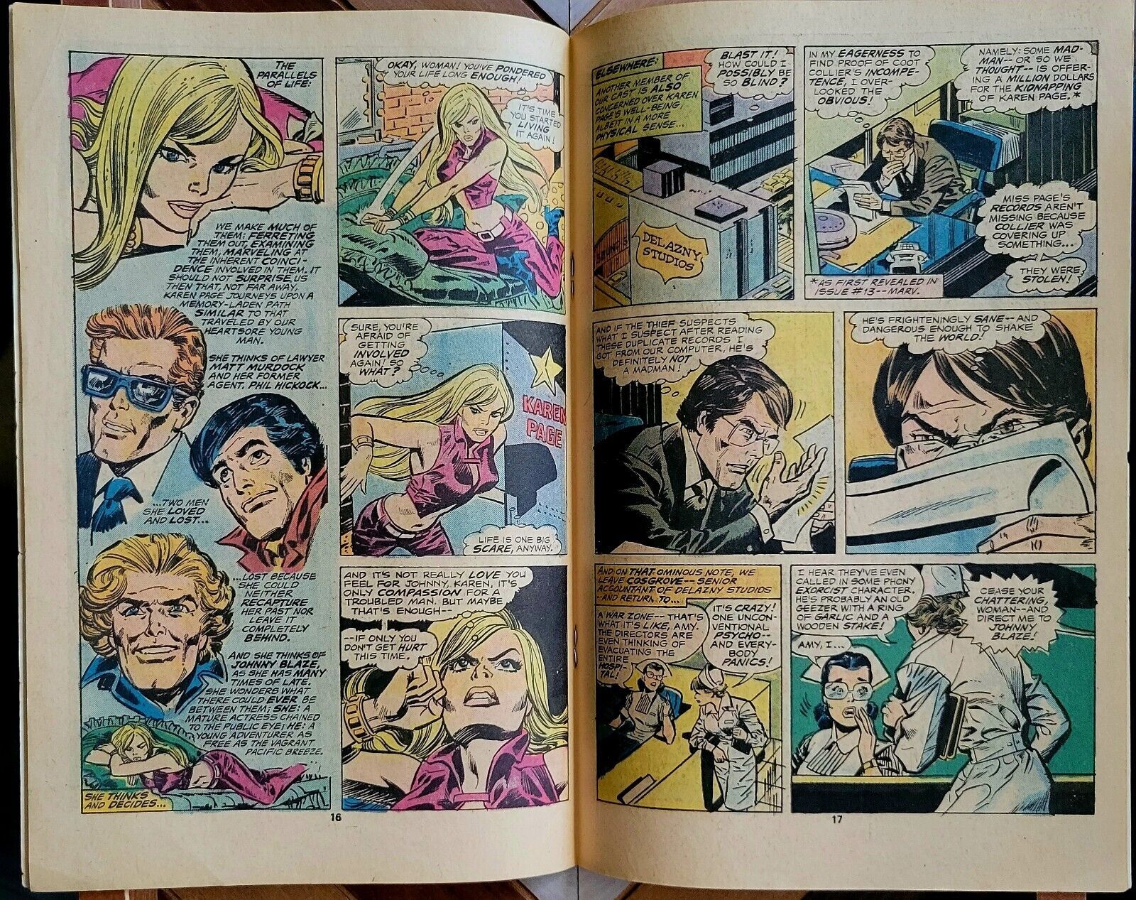 GHOST RIDER #17 FN (Marvel 1976) CHAMPIONS crossover feat SON of SATAN ...