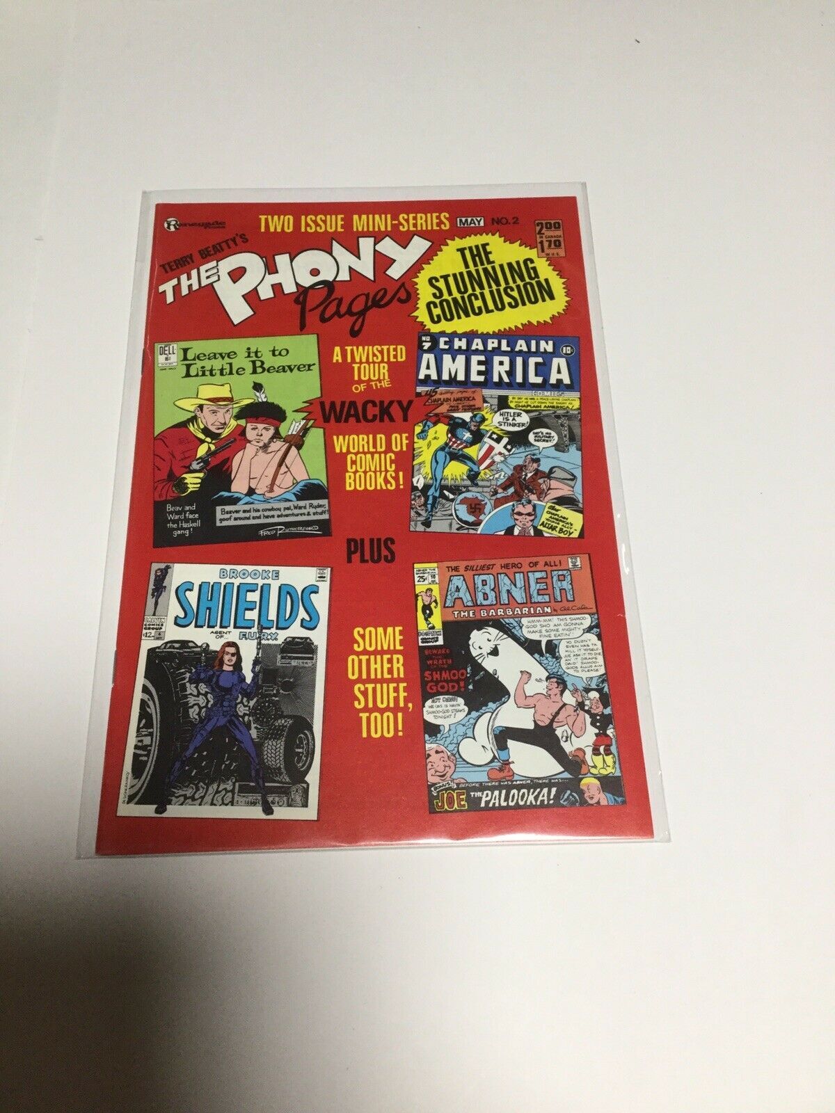 The Phony Pages by Terry Beatty #2 (Renegade Press, 1986) Nm Near Mint ...