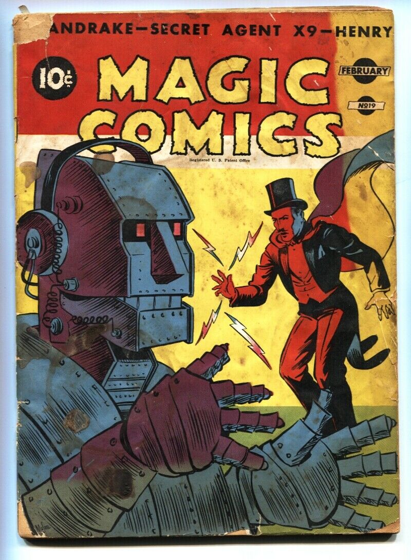 Magic #19 1941-McKay-Mandrake-ROBOT COVER-Secret Agent X Blondie ...