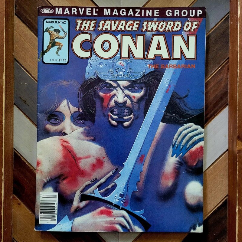 SAVAGE SWORD OF CONAN #62 FN (Marvel 1981) " Temple Of The Tiger ...