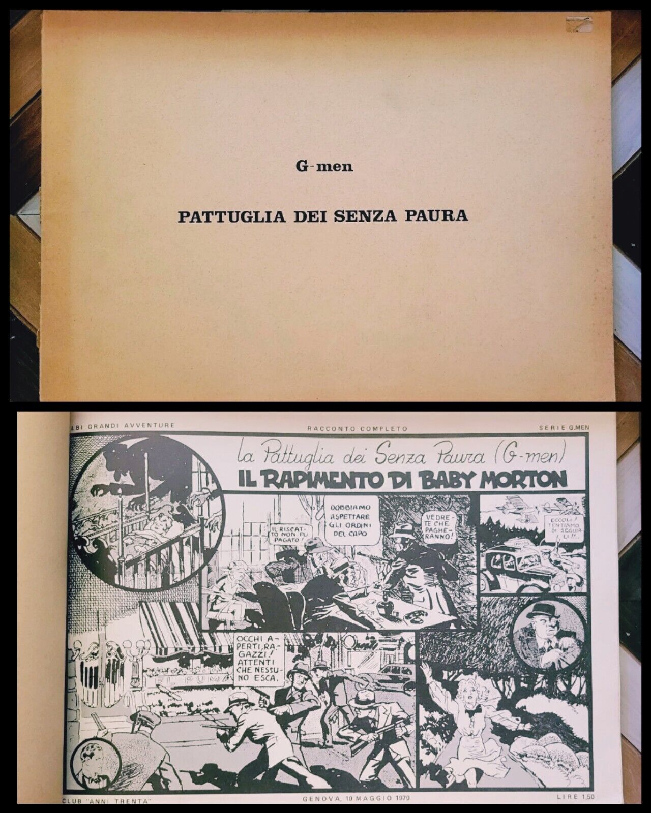 "Patrol Of The Fearless: G-MEN" (Italy 1970) FN/VF Italian Comic Strip ...