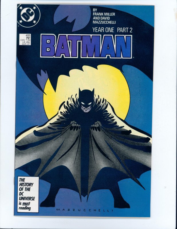 Batman #405 Year One part 2; 1st app. of Carmine Falcone & Sarah Essen ...