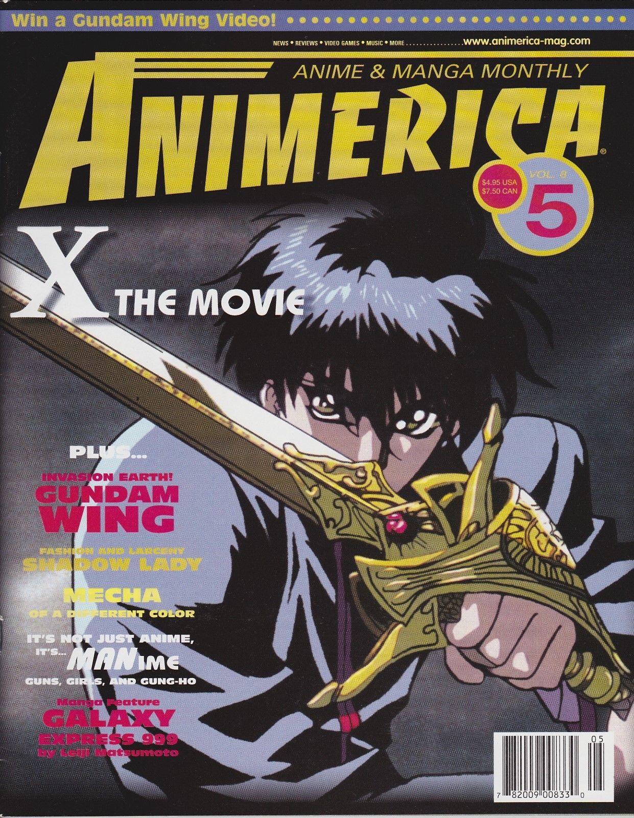 Animerica Magazine Vol 8 #5 Anime X the Movie Excellent Condition ...
