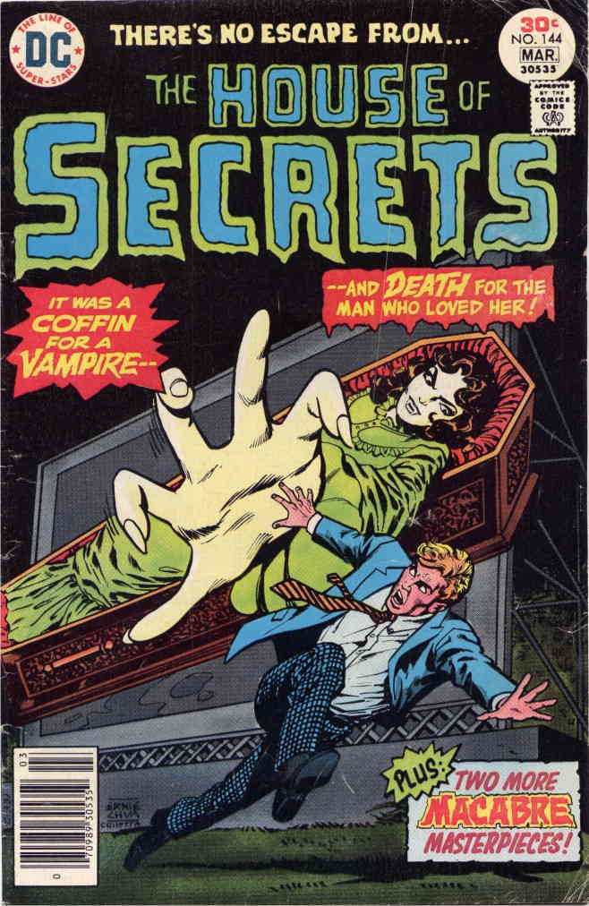House of Secrets #144 VG ; DC | low grade comic March 1977 Vampire ...