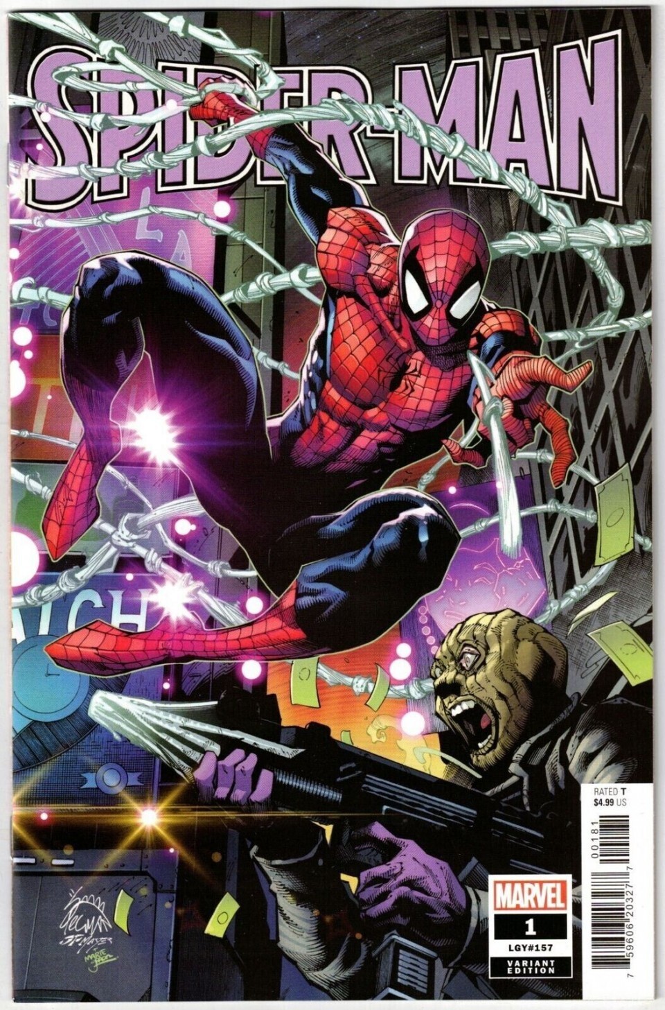 Spider-Man (2022) #1 VF/NM Ryan Stegman 1:25 Variant Cover Dan Slott ...