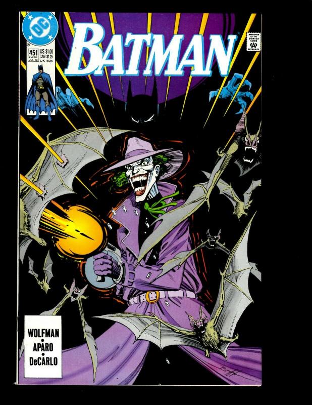 Lot Of 10 Batman DC Comics # 446 447 448 449 450 451 452 453 454 455 ...