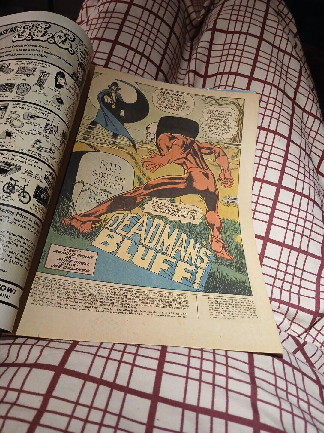 The Phantom Stranger 33 & 37 Dc Comics Deadman Bronze Age Lot Run Set ...