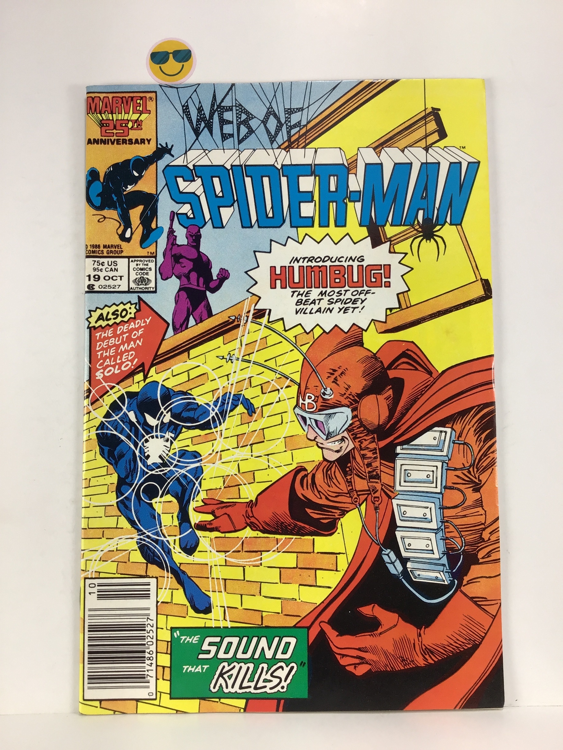 Web of Spider-Man #19 (1986)VFN key 1 st app Humbug: 1st cameo Solo ...