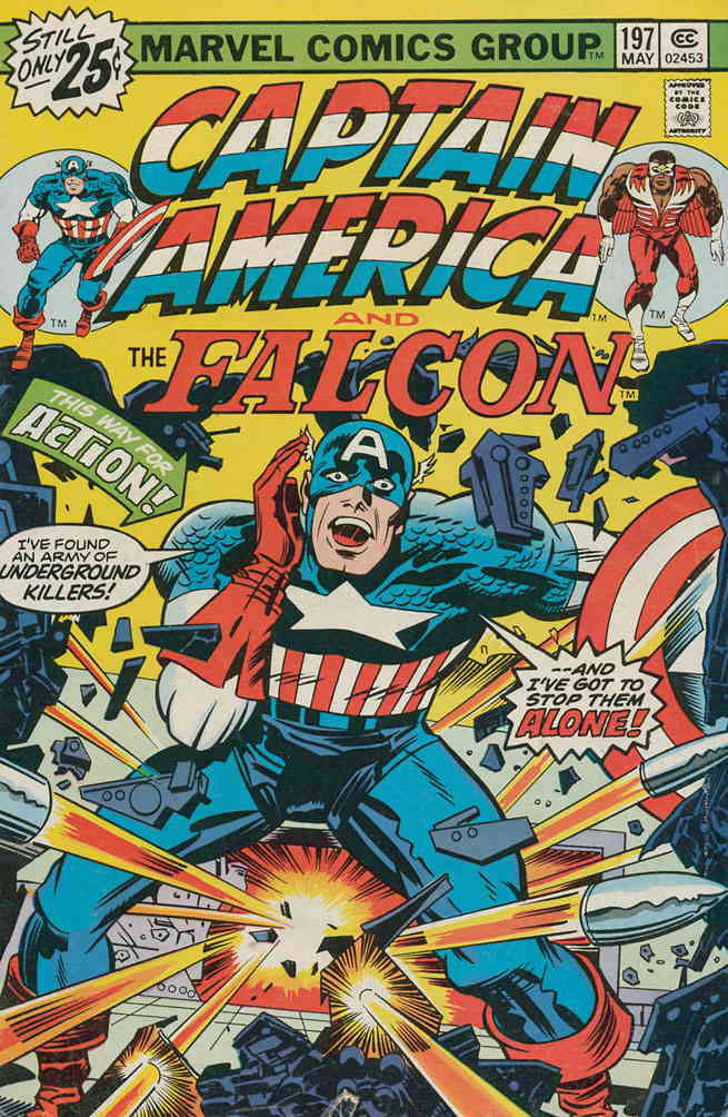 Captain America (1st Series) #197 (with Marvel Value Stamp) FN ; Marvel ...