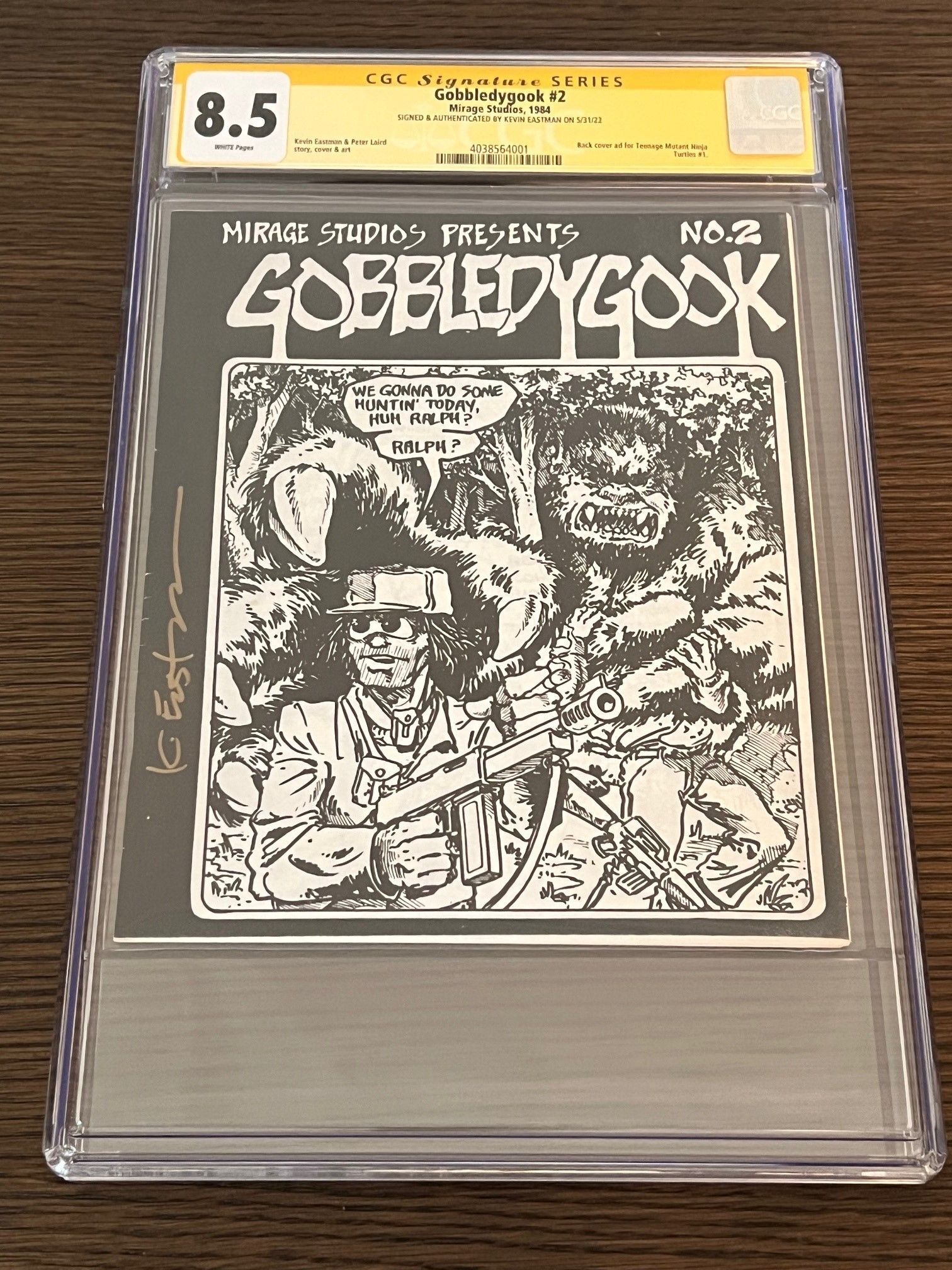 Gobbledygook #2 (1984). 8.5 CGC. Signed & Authenticated by Eastman ...