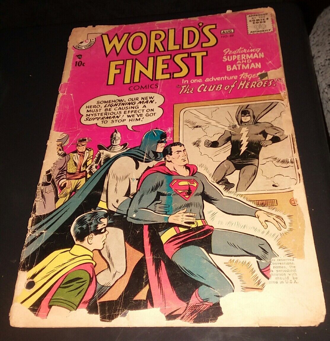 World's Finest Comics #89 1957 Classic Club Of Heroes Story Superman ...