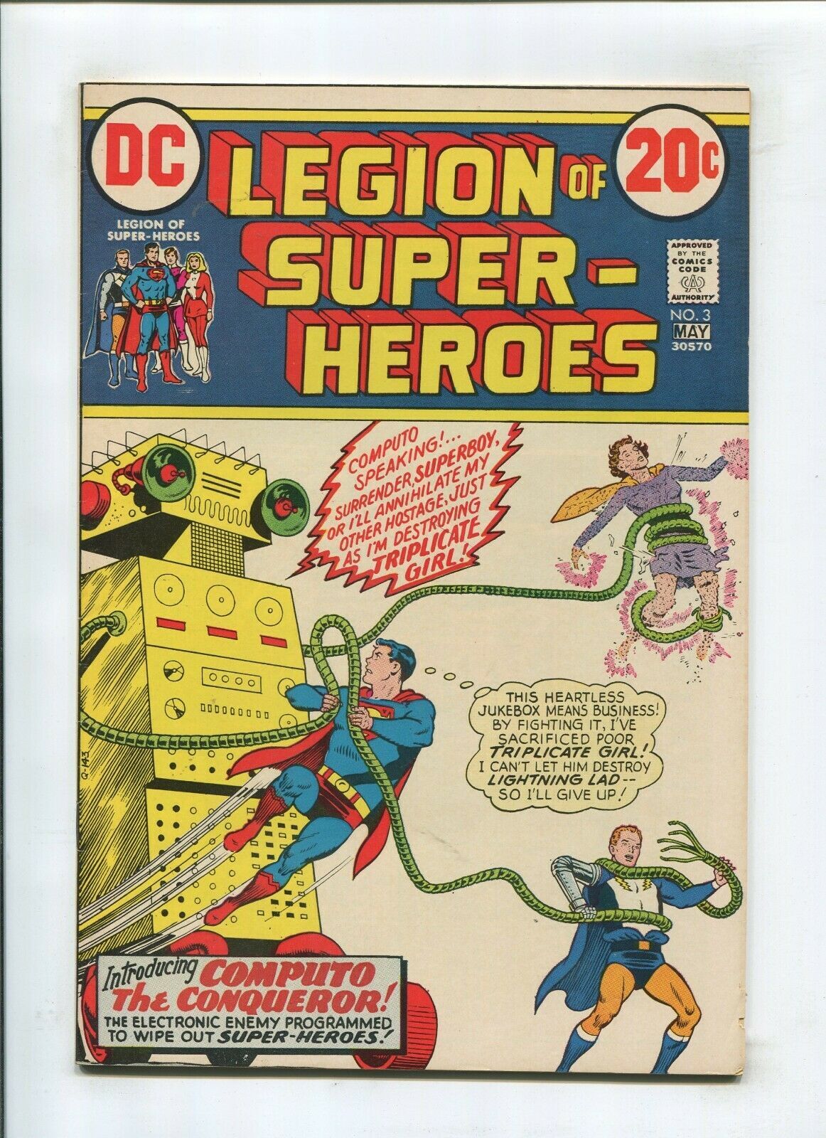Legion De Súper Héroes #3 (6.0) Pescador Computo The Conqueror 1973 ...