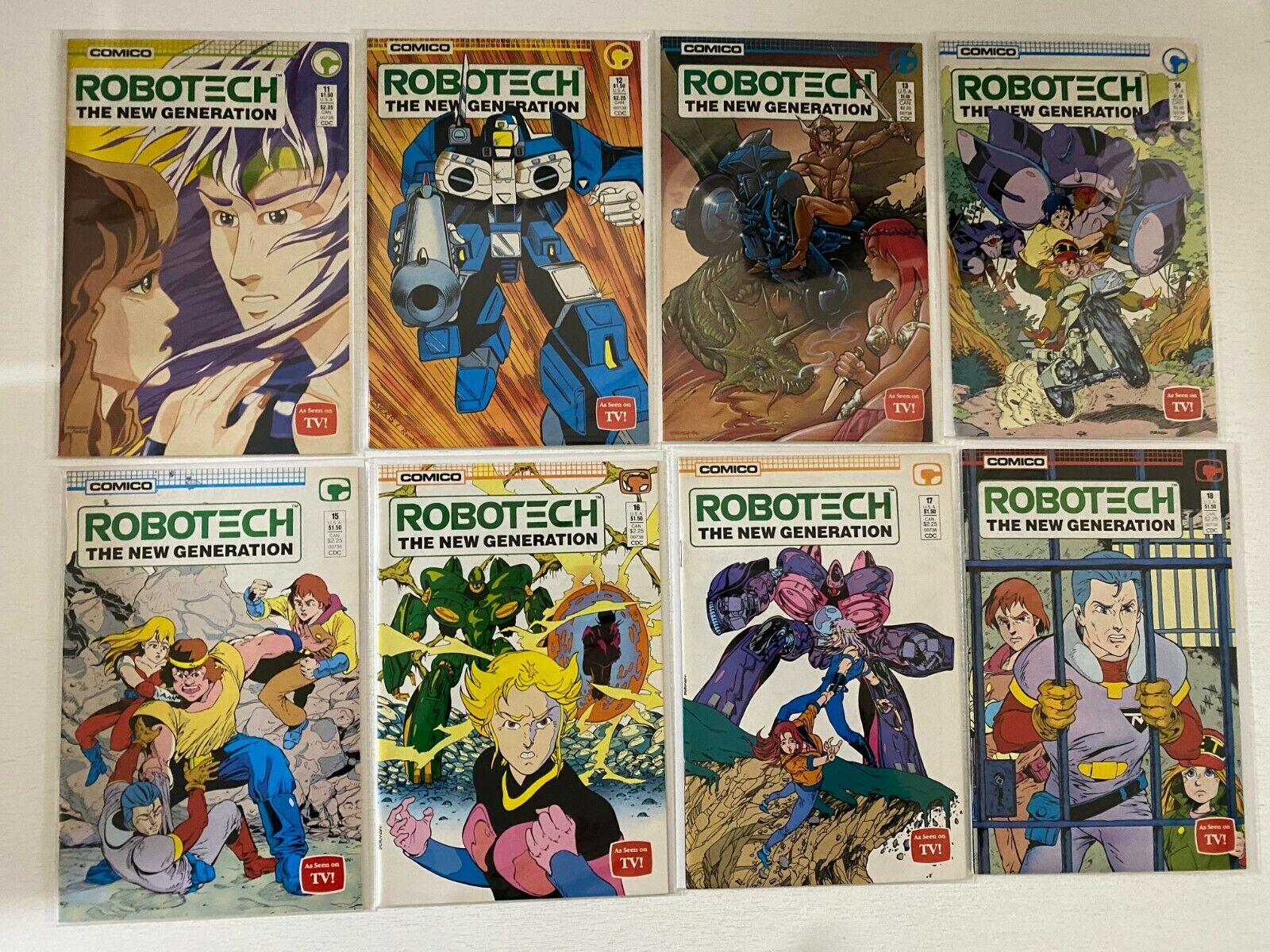 Robotech New Generation lot 23 different from #1-25 8.0 VF (1985-88 ...