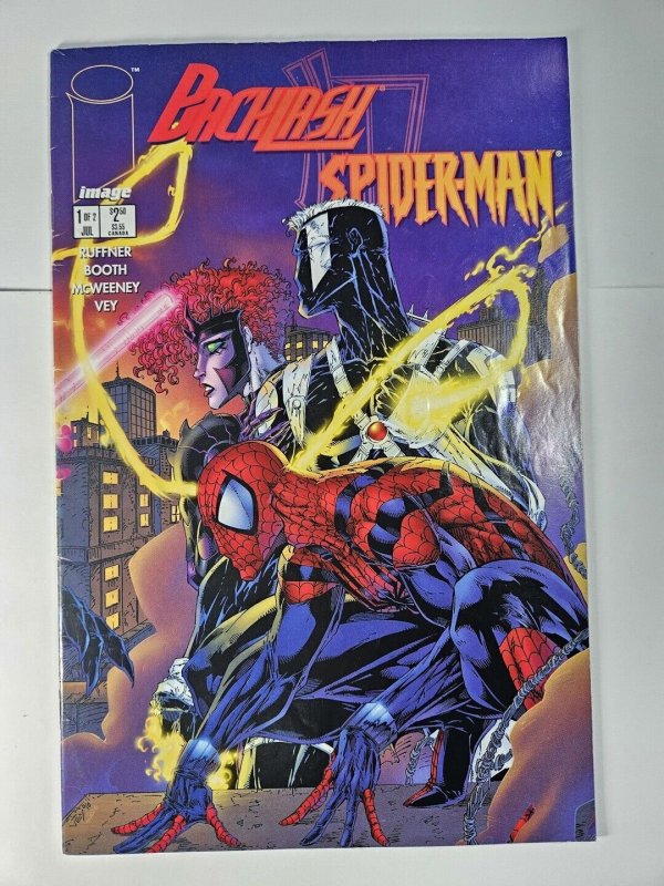 Backlash Spider-Man #1 (of 2) FN/VF 1996 Wrap Around CVR Marvel Comics ...