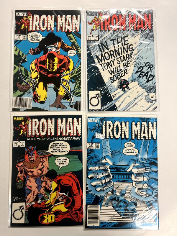 4 Iron-Man Marvel Comics #180 181 182 183 Defenders Hulk X-Men Iron-Man ...