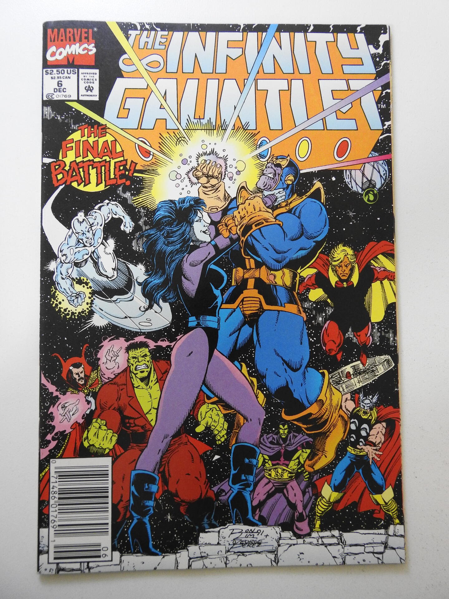 The Infinity Gauntlet #6 Newsstand Edition (1991) | Comic Books ...