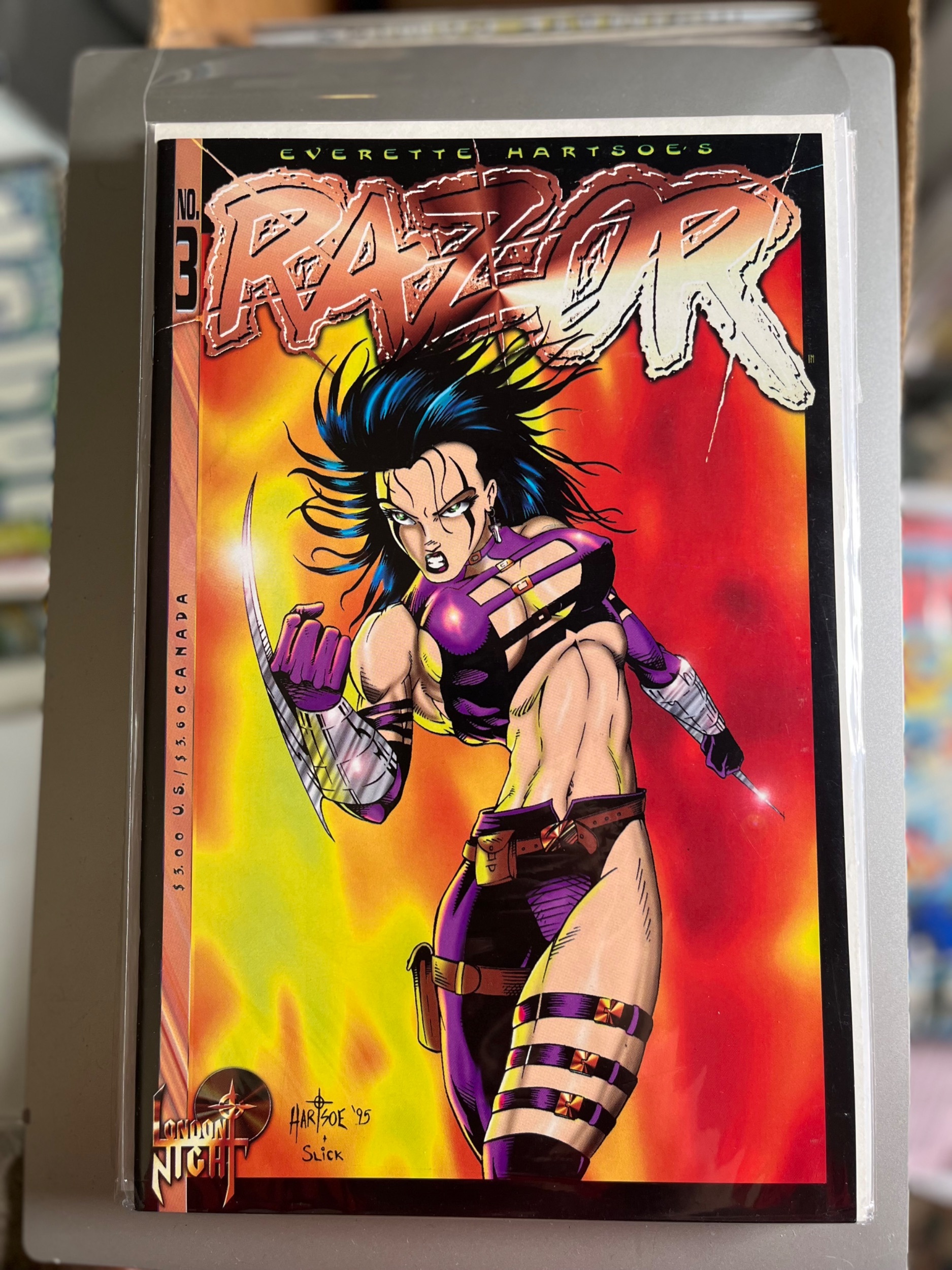 Razor: Burn #1 - 5 (1994 London Night) Complete Set | Comic Books - Modern Age, London Night ...