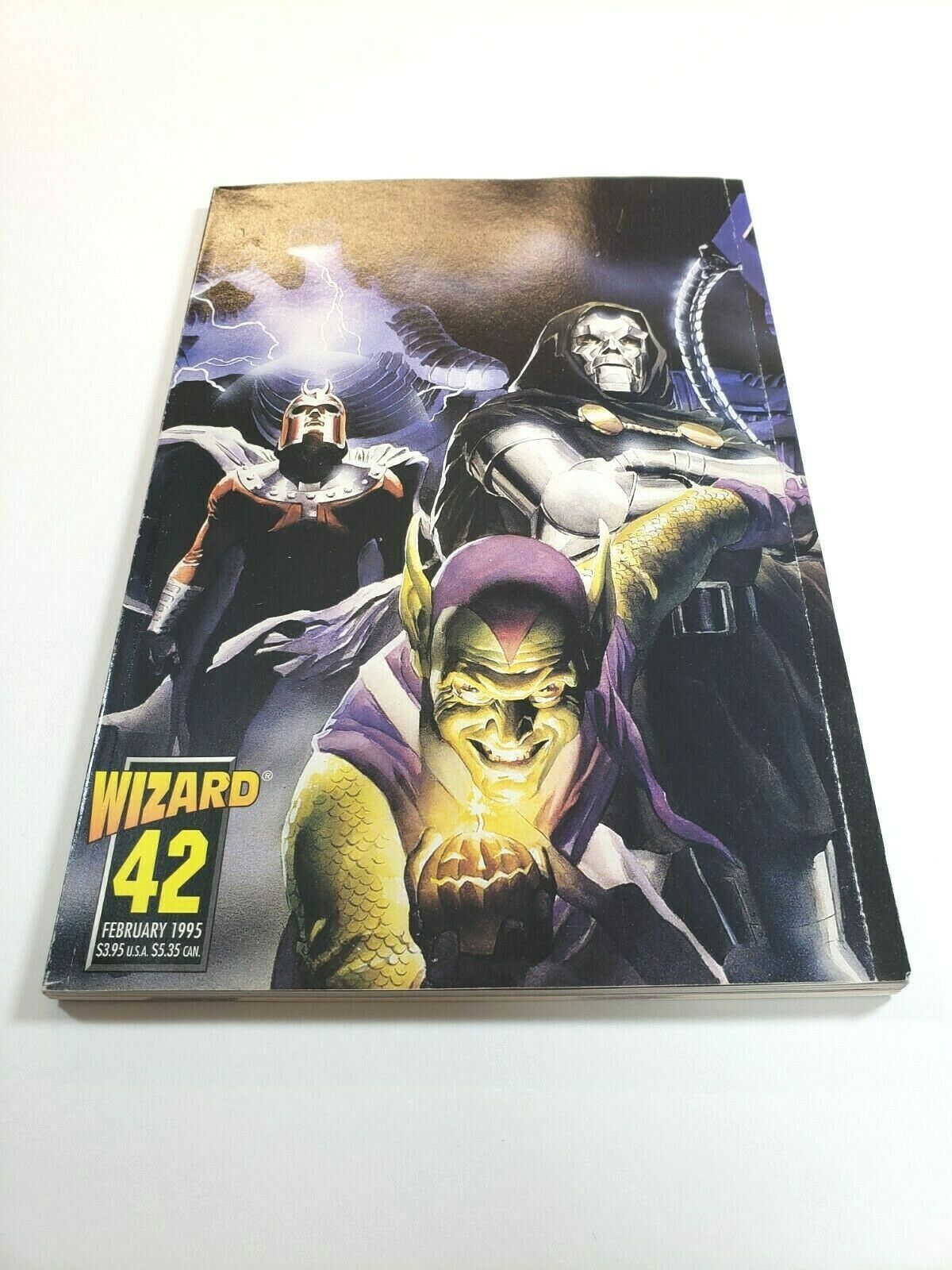 WIZARD #42 Comic Magazine Alex Ross Villains Painted Gatefold Cover Art ...