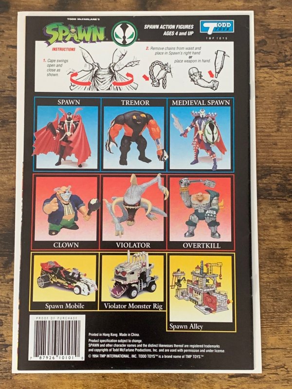 Spawn Figure #1 (1994). VF+. Spawn-c. Toy insert. | Comic Books ...