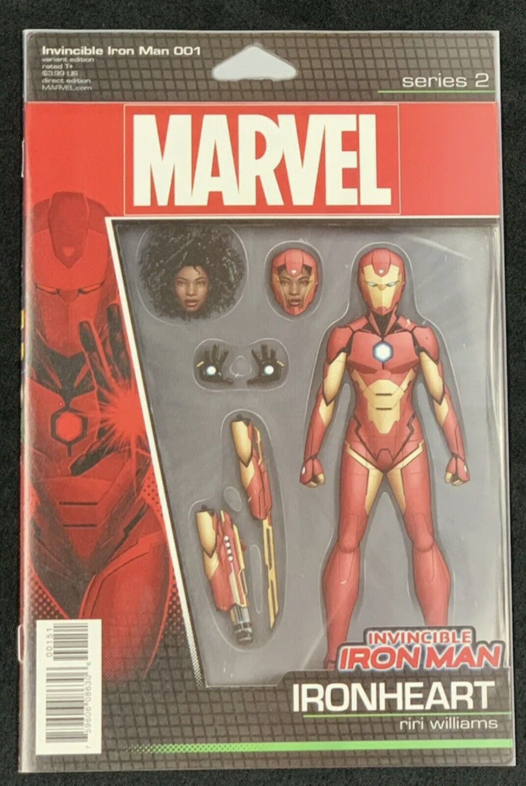 INVINCIBLE IRON MAN #1 Action Figure Variant Riri Williams Ironheart ...
