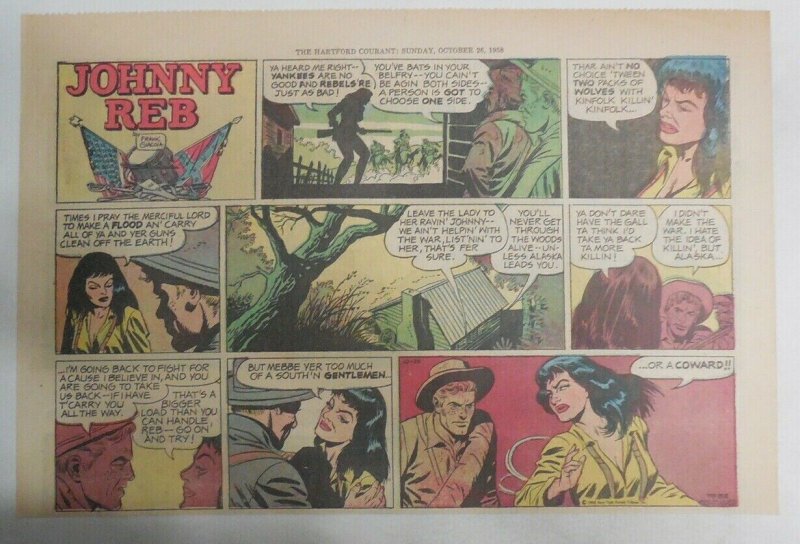 Johnny Reb Sunday by Frank Giacoia & Jack Kirby from 10/26/1958 Half ...