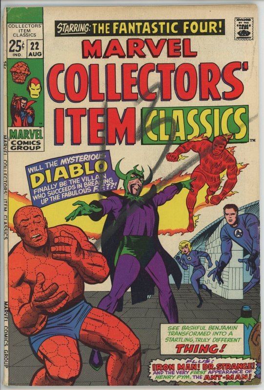 Marvel Collectors Item Classics #22 (1966) - 3.5 VG- *FF #30/Final ...