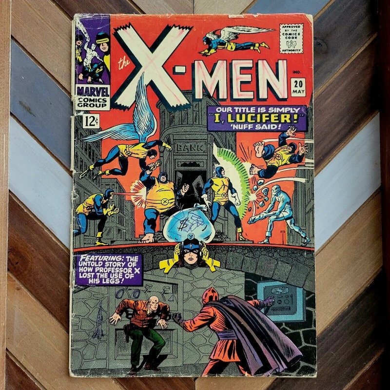 X-MEN #20 GD (Marvel 1966) Original X-Men, LUCIFER, BLOB + UNUS the ...