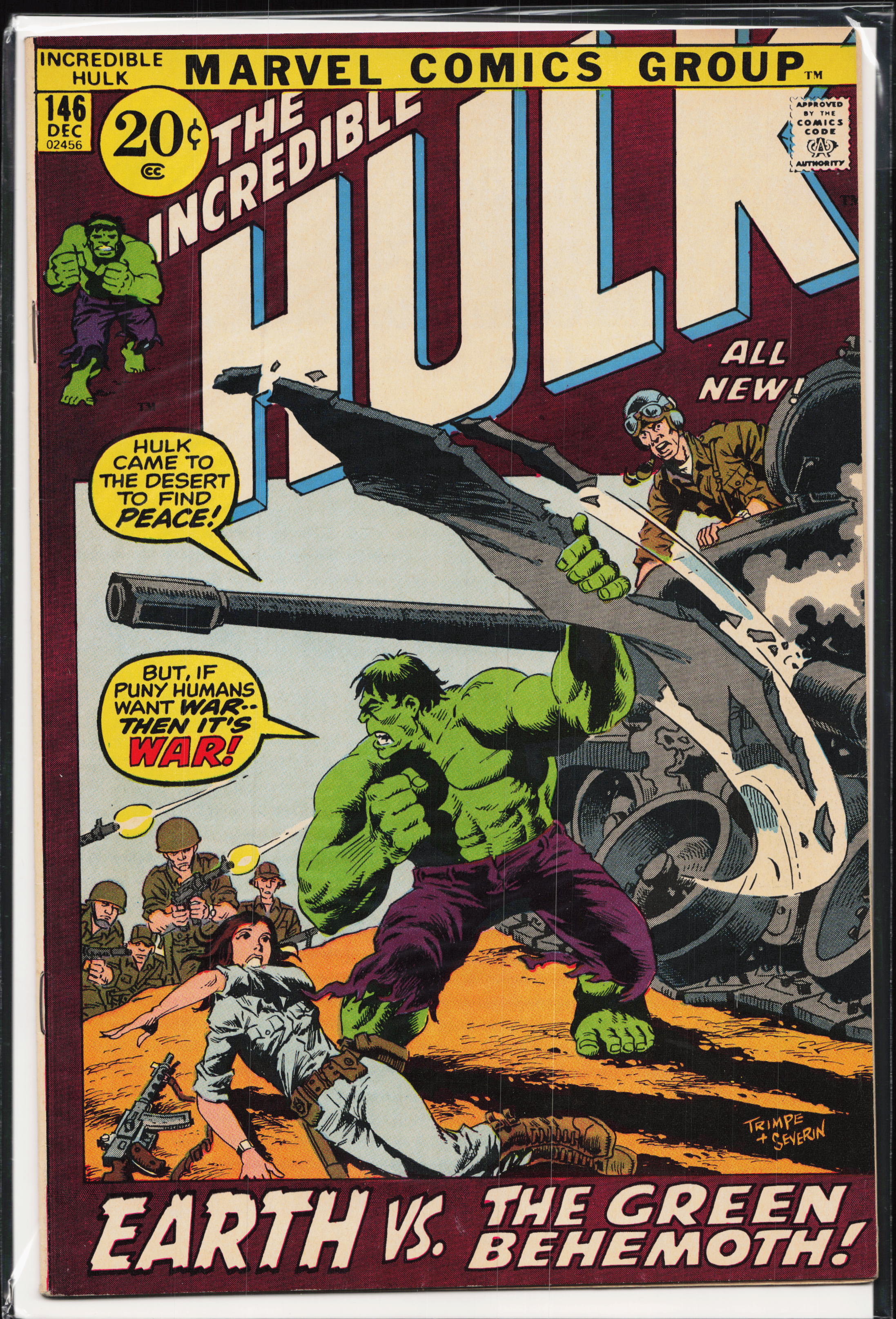 The Incredible Hulk #146 (1971) Hulk | Comic Books - Bronze Age, Marvel ...
