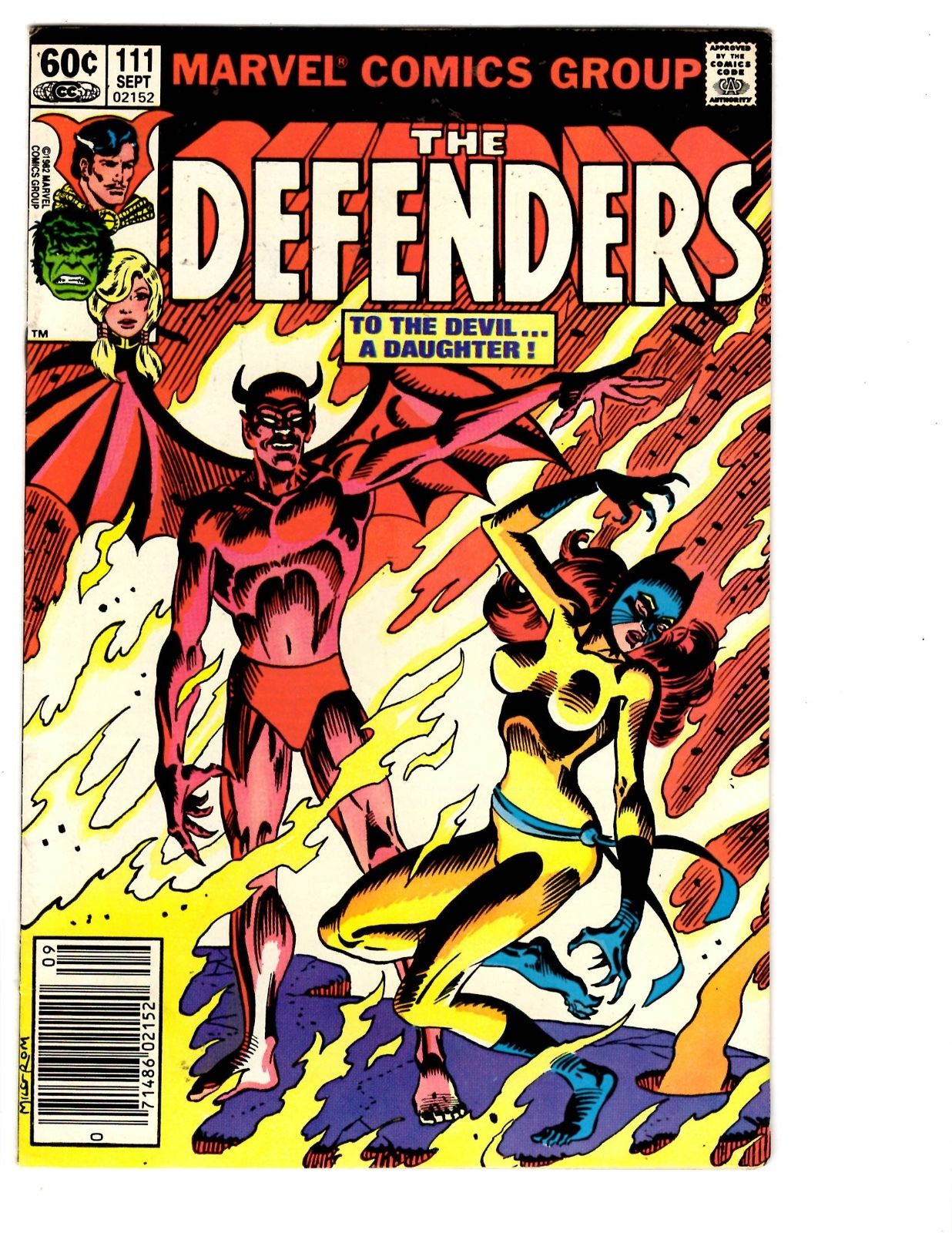 6 The Defenders Marvel Comic Books # 106 107 108 109 110 111 Daredevil ...