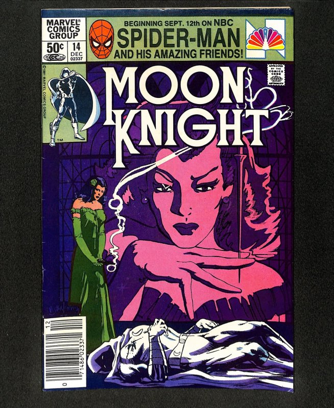 Moon Knight (1980) #14 Newsstand Variant 1st Stained Glass Scarlet ...