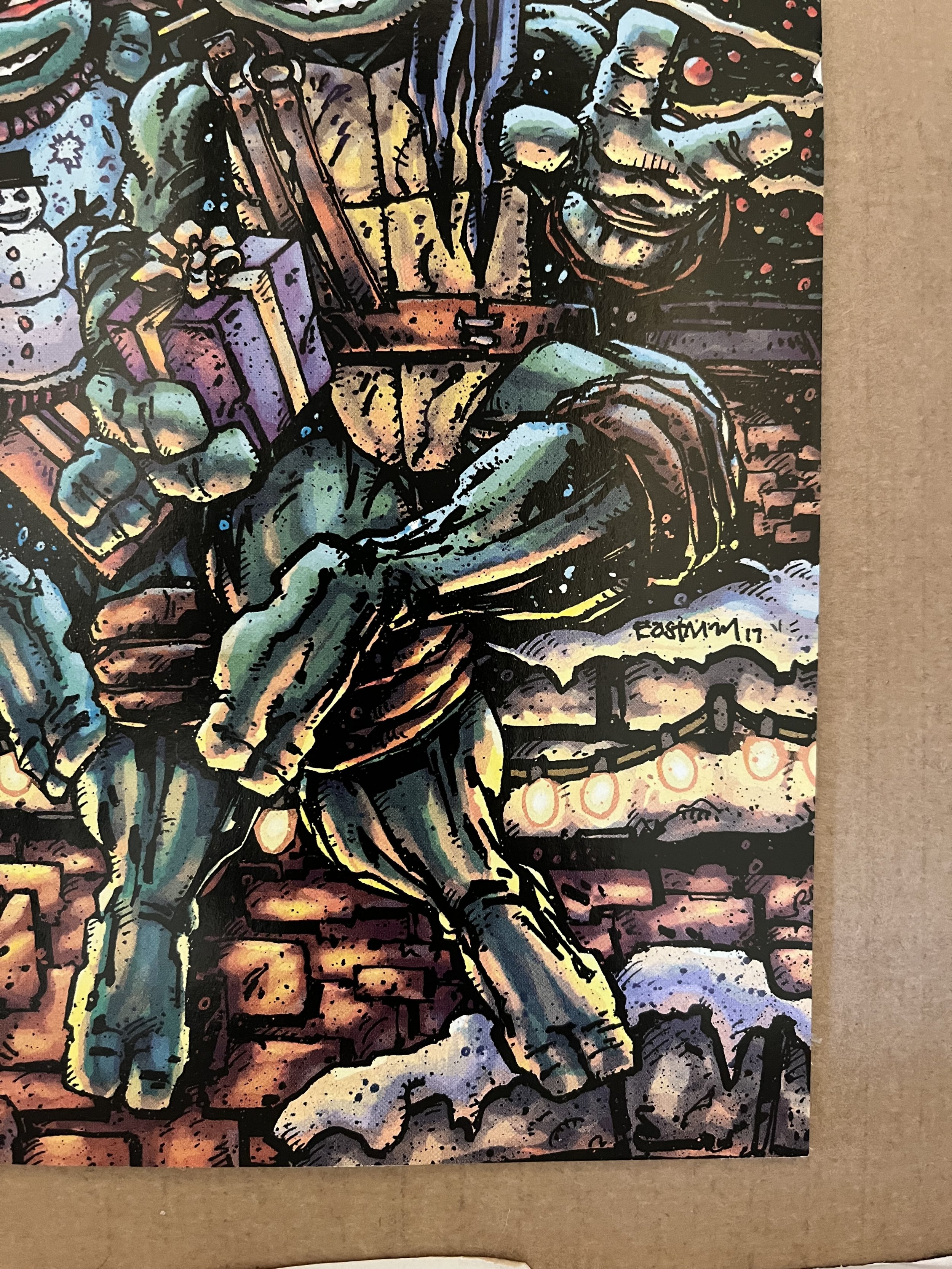 Teenage Mutant Ninja Turtles # 124 NM Eastman RI Christmas Var HTF ...