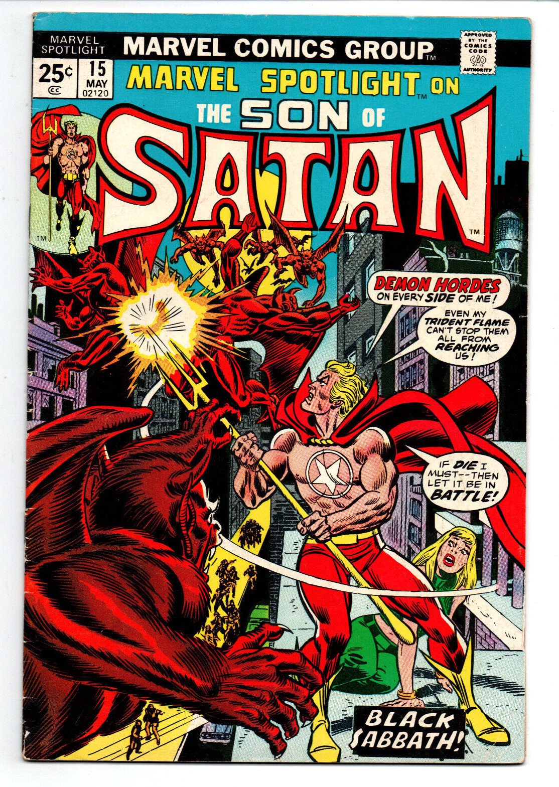 Marvel Spotlight #15 - Damion Hellstrom Son of Satan - 1974 - VG ...