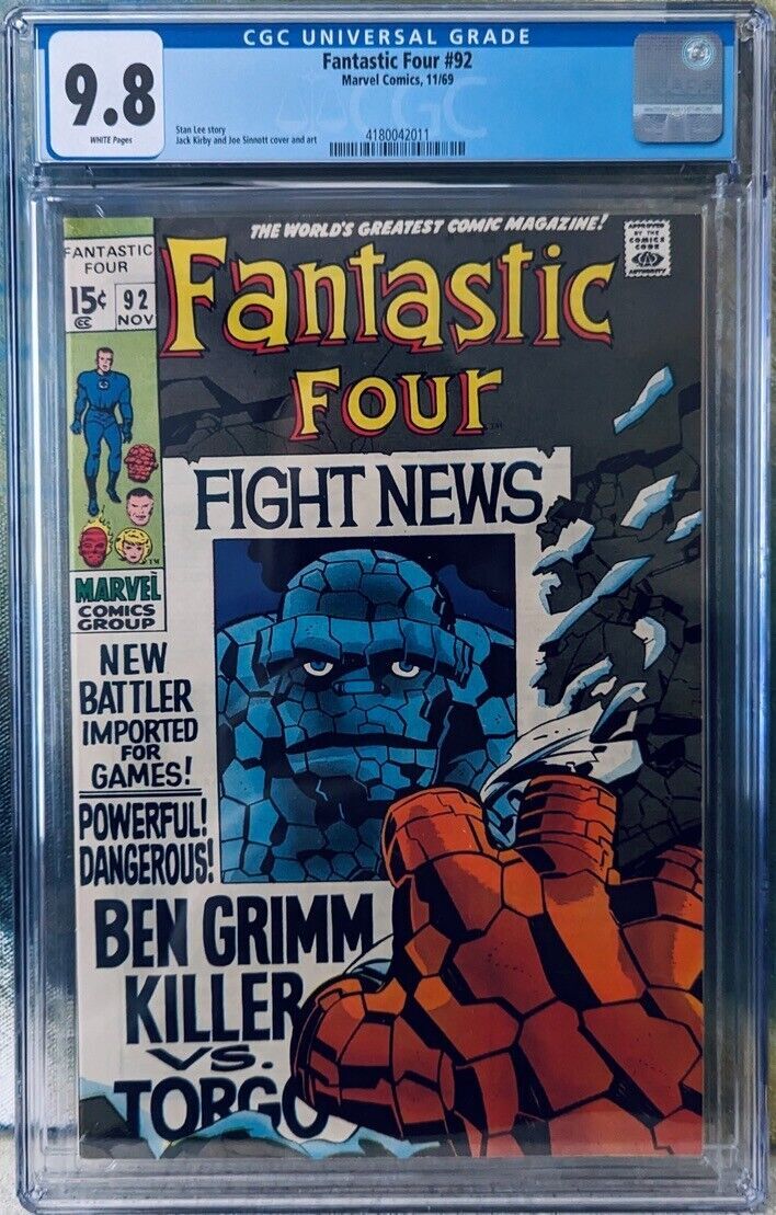 Fantastic Four (1961 1st Series) #92. 1st App. Magno-Man/Primitoid. CGC ...