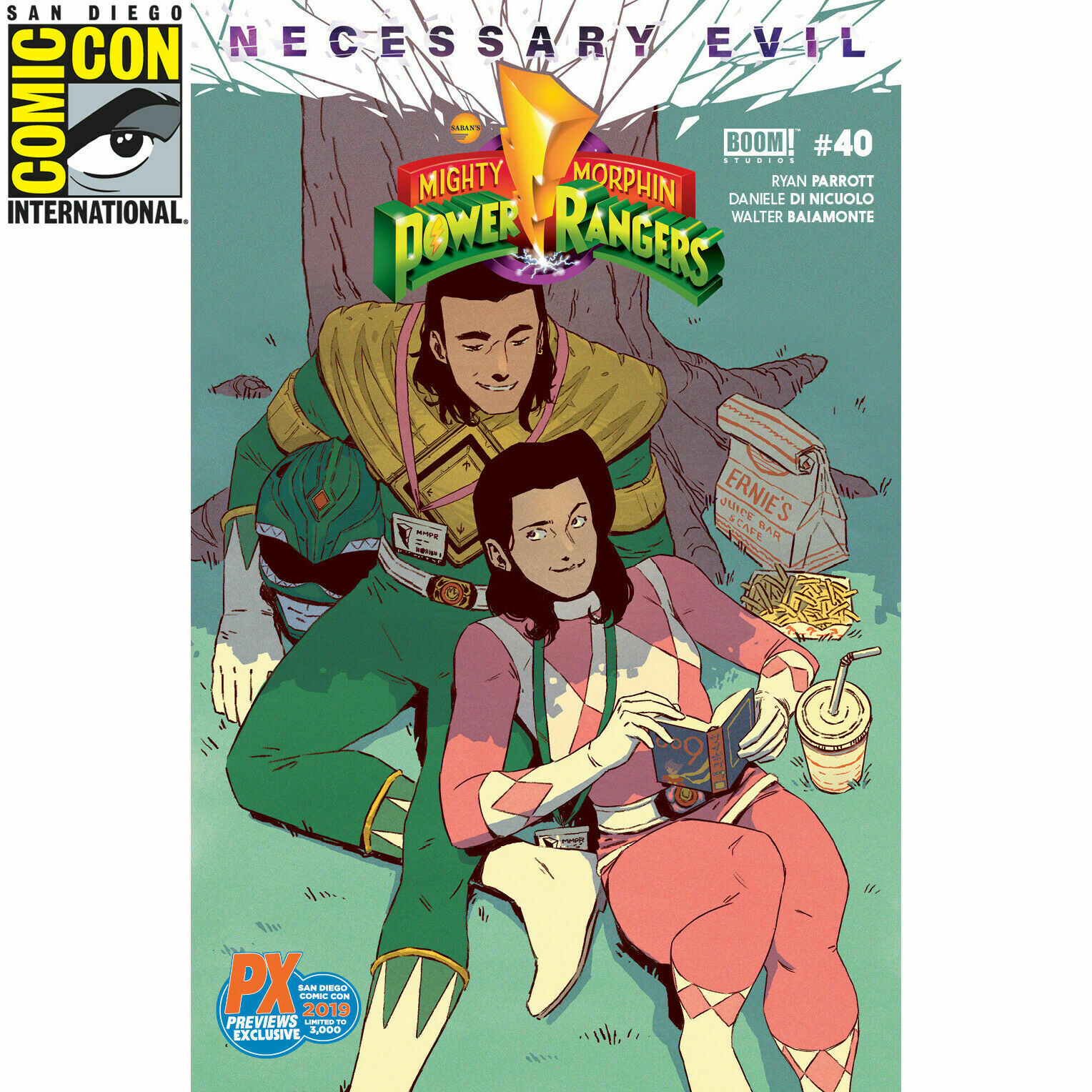 Mighty Morphin Power Rangers #40 MMPR Convention Ex SDCC 2019 1st White ...