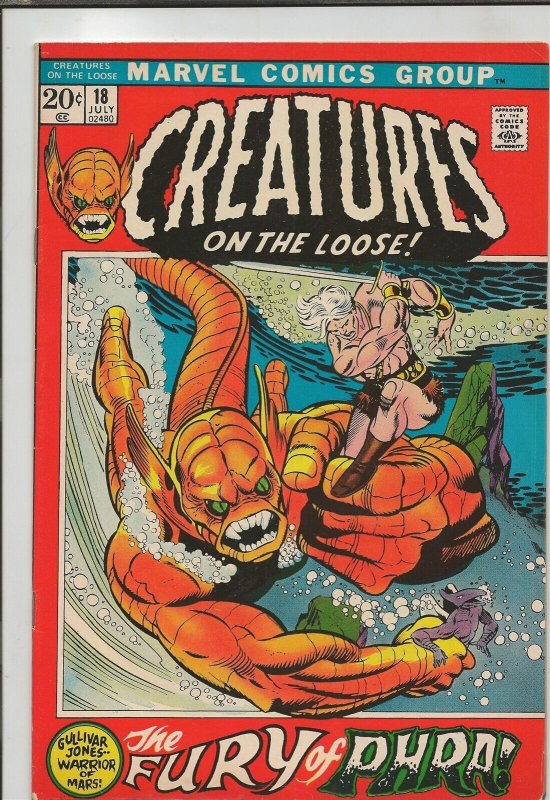 Creatures on the Loose #18 ORIGINAL Vintage 1972 Marvel Comics | Comic ...