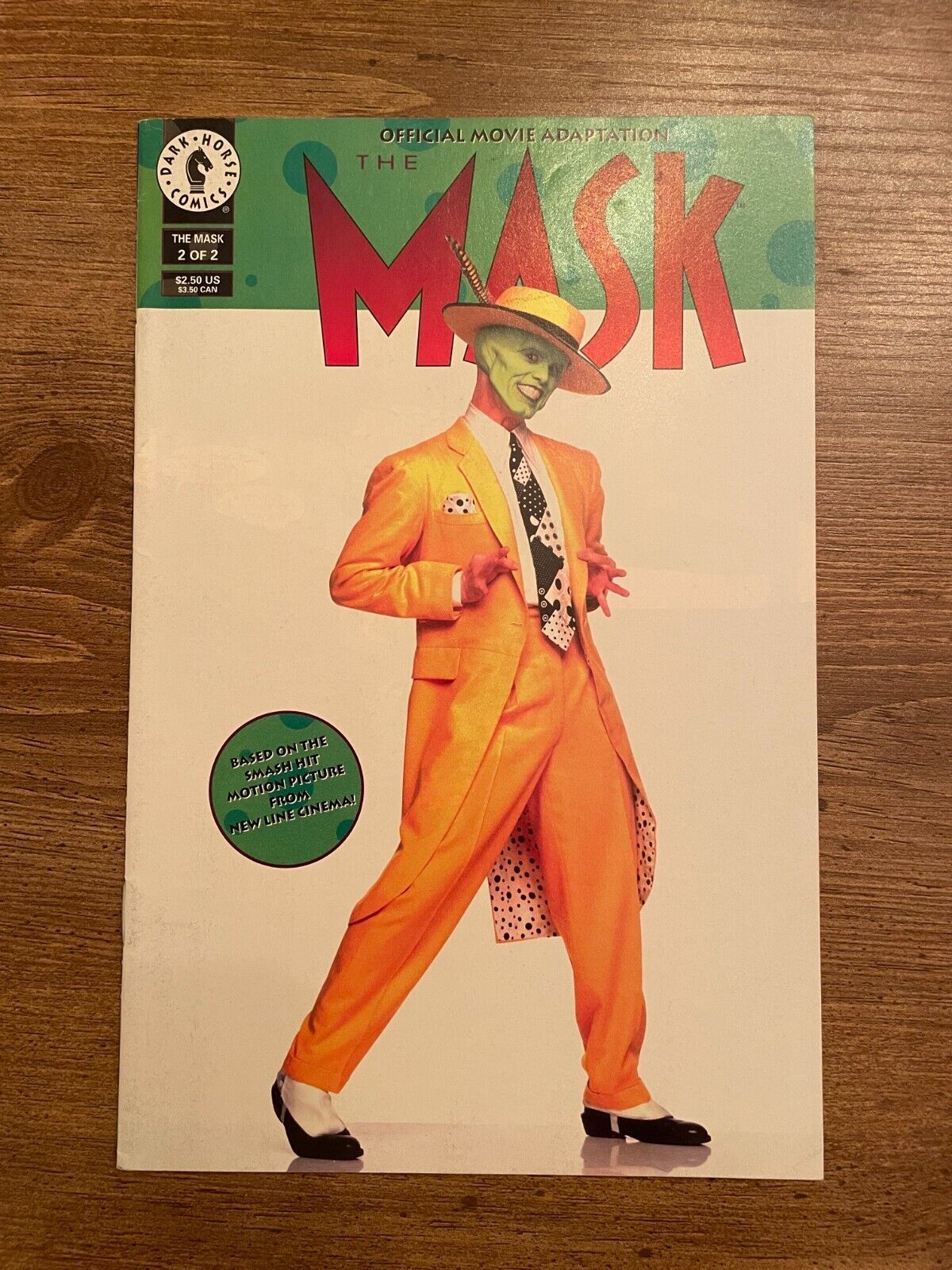 Official Movie Adaptation The Mask # 2 NM Dark Horse Comic Book Jim ...