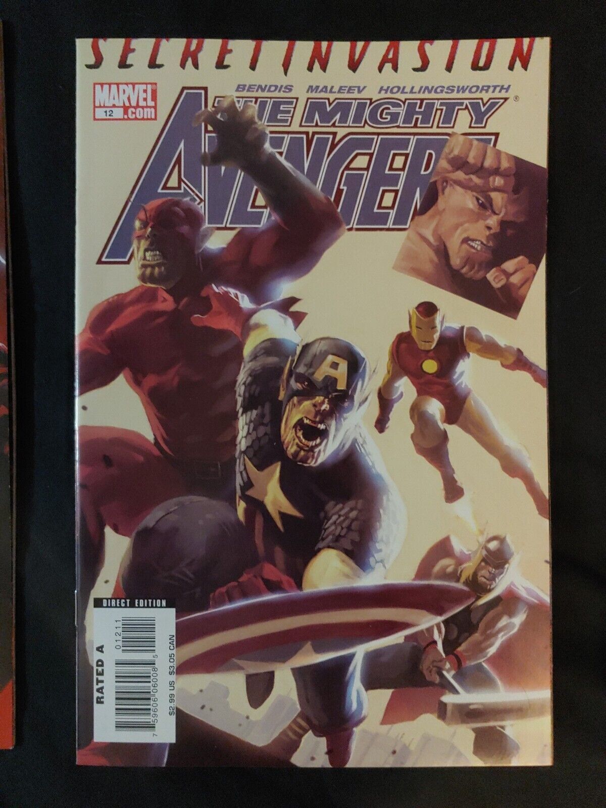 Secret Invasion lot Secret Invasion #1, Mighty Avengers 12, Incredible ...