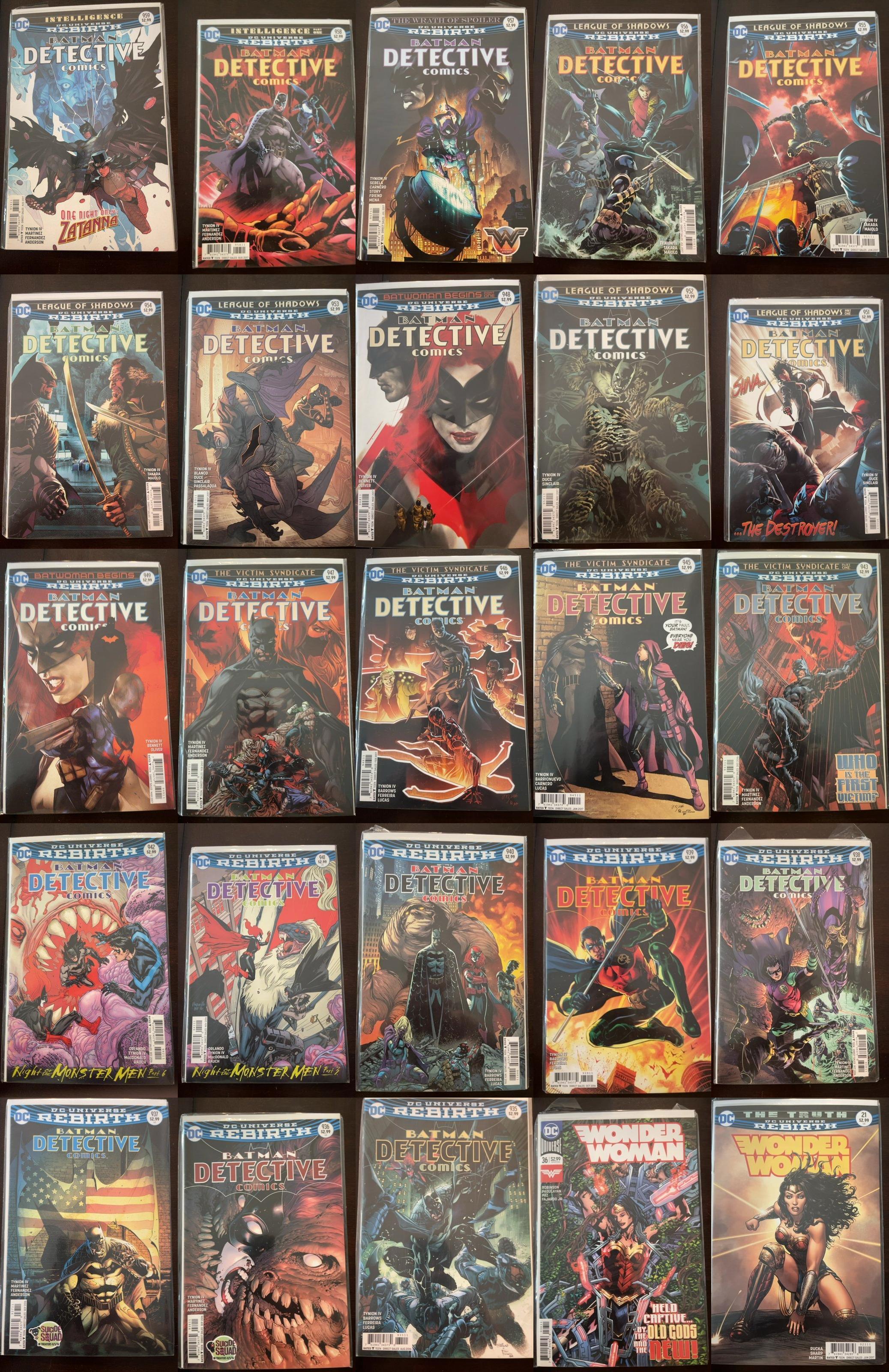 Group Lot of 25 Comics (See Details) Detective Comics, Wonder Woman ...