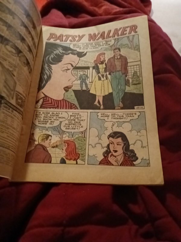 PATSY WALKER #63 Golden Age 1955 timely atlas marvel Comics good girl ...