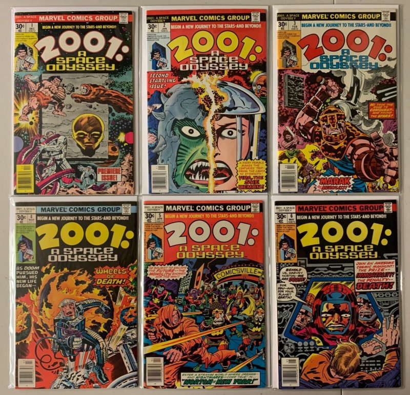 2001 A Space Odyssey lot from #1-6 Marvel 6 diff 4.0 VG (1976-'77 ...