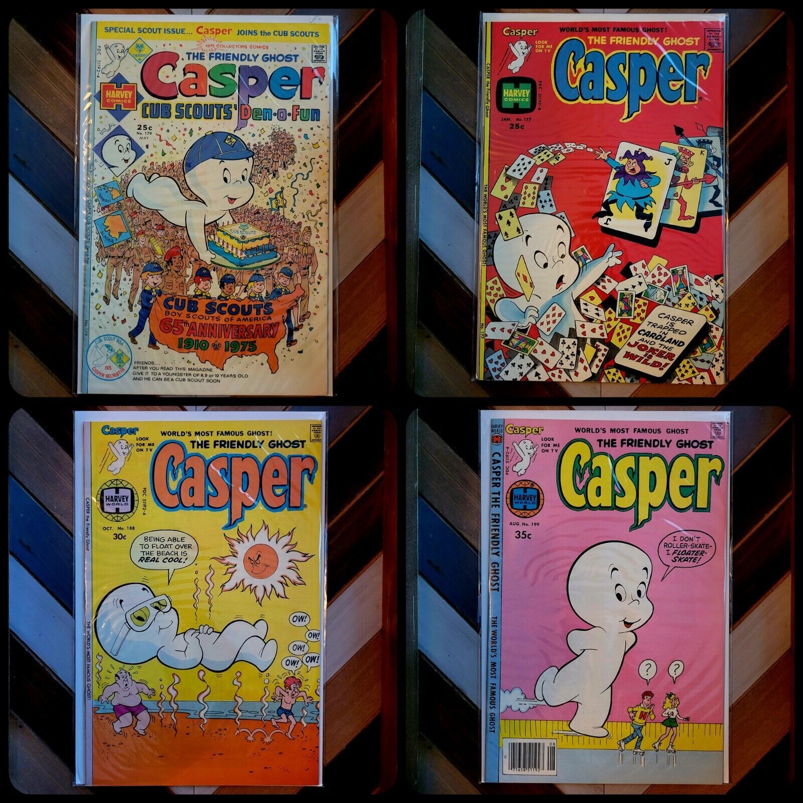 CASPER: The Friendly Ghost, Set of 4 Avg VF+ (Harvey Comics) Bronze Age ...