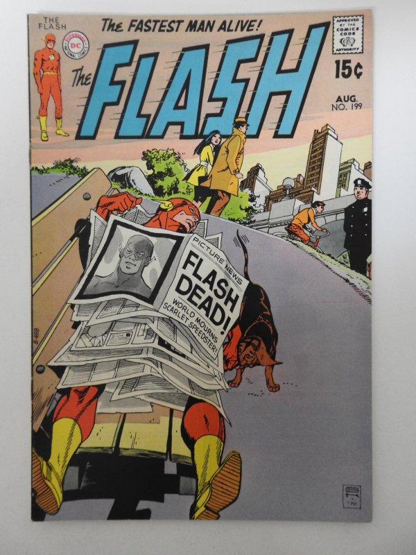 The Flash #199 (1970) "Death-Calling!" Sharp VG Condition! Top Staple ...