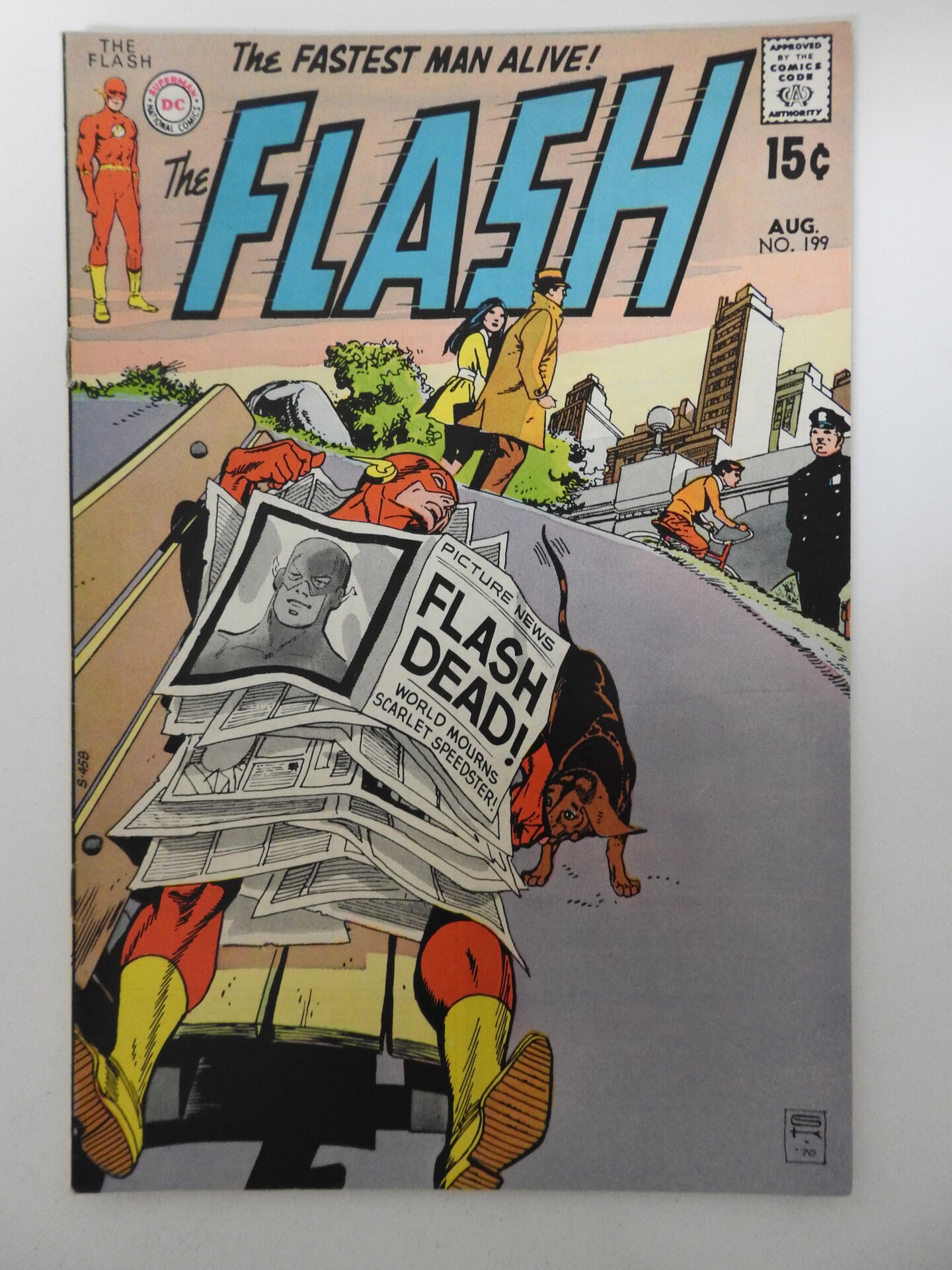 The Flash #199 (1970) "Death-Calling!" Sharp VG Condition! Top Staple ...