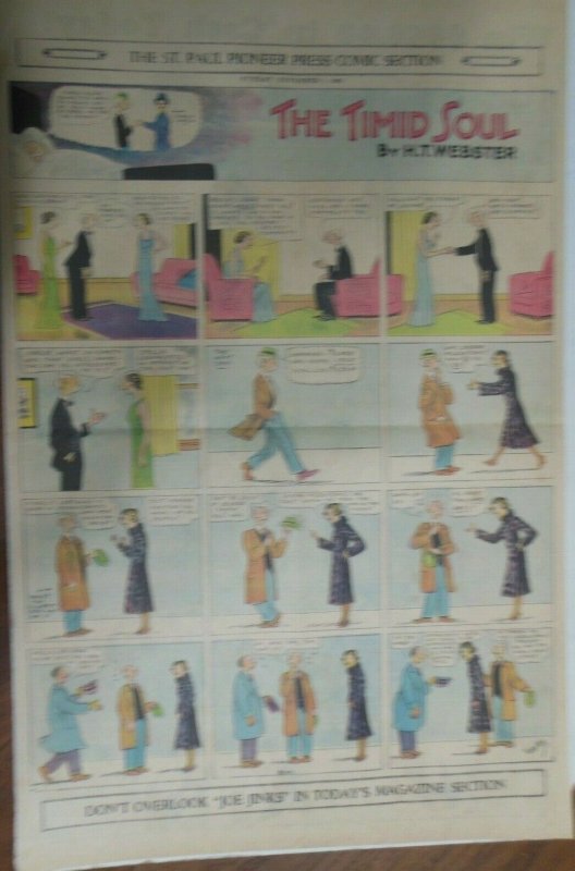 18 The Timid Soul Sunday Page by HT Webster from 1931 Large Full Size ...