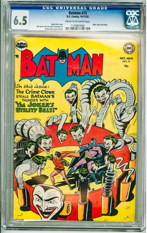Batman #73 (1952) CGC 6.5! sticker residue back of slab | Comic Books ...