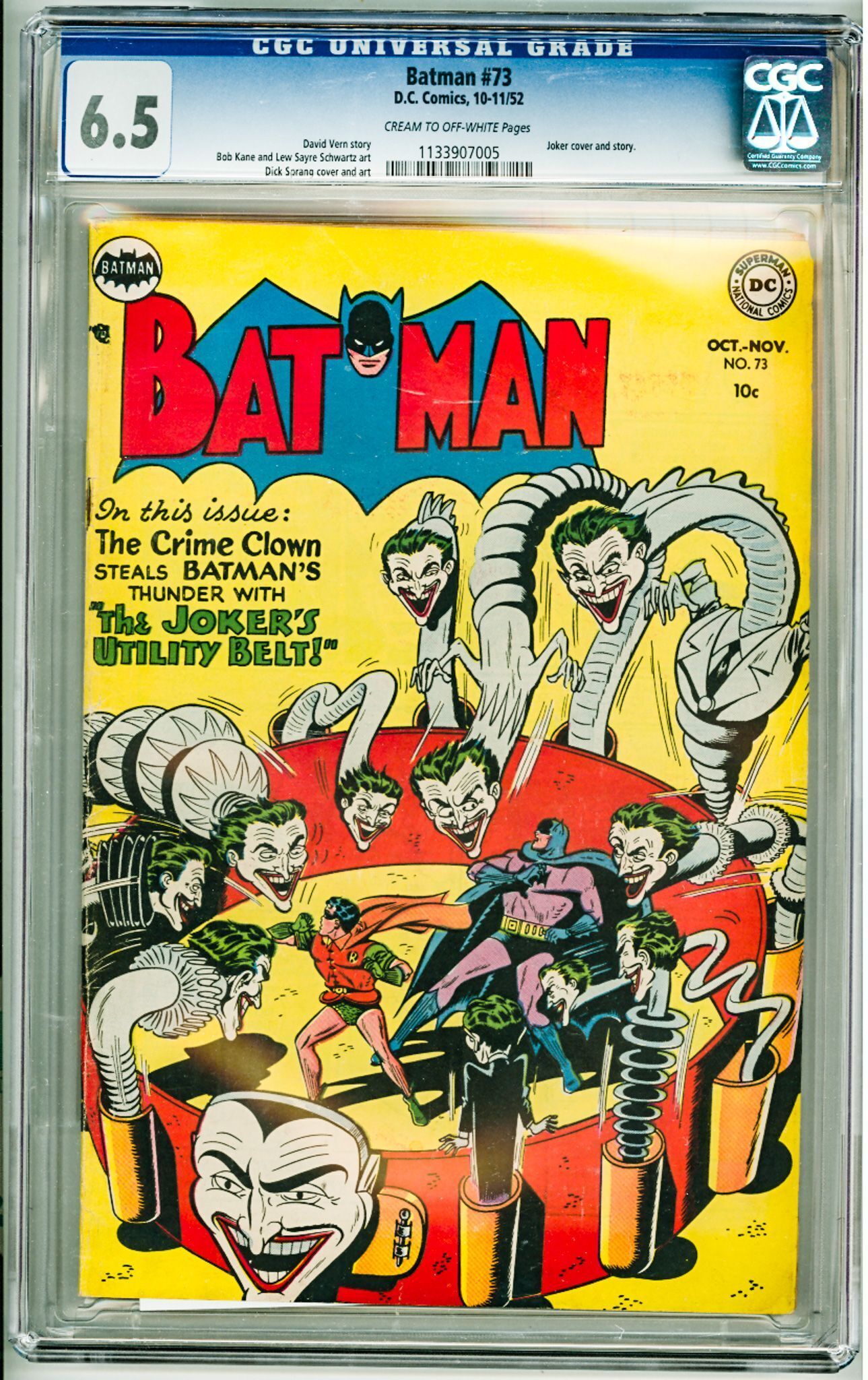 Batman #73 (1952) CGC 6.5! sticker residue back of slab | Comic Books ...