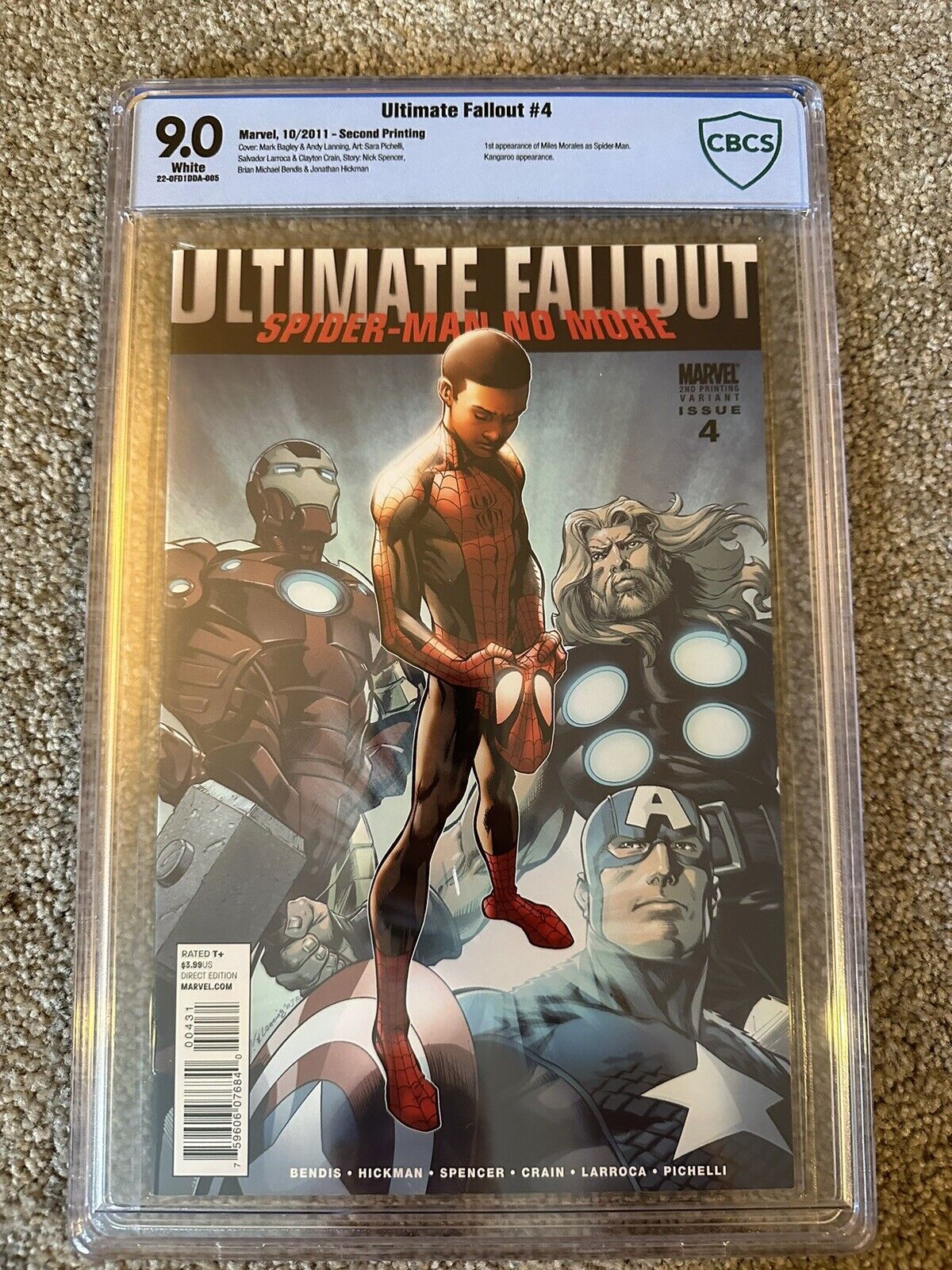 Ultimate Fallout #4-Marvel 2011 CBCS 9.0 1st App of new Spider-Man 2nd ...