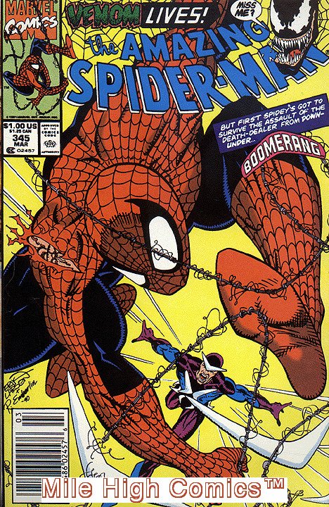 SPIDER-MAN (1963 Series) (AMAZING SPIDER-MAN) #345 NEWSSTAND Very Good ...
