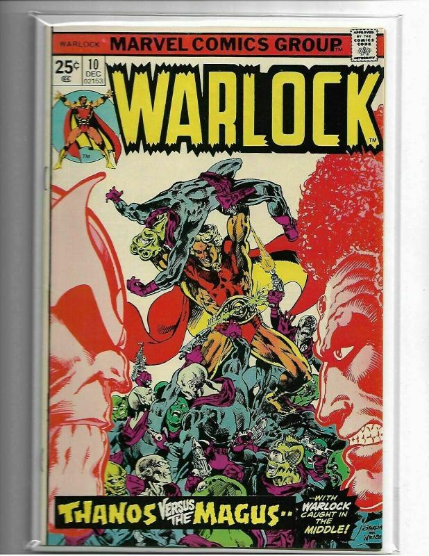 WARLOCK #10 - NM - ORIGIN THANOS - GAMORA - HIGH GRADE BRONZE AGE KEY ...